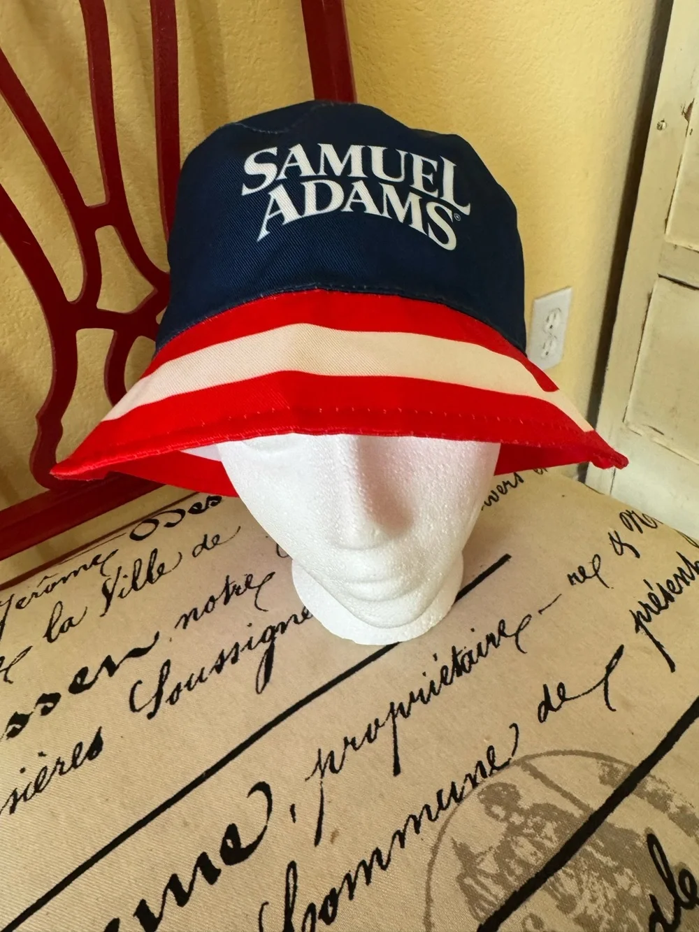 Accessories | Samuel Adams Red White Blue Adult Reversible Bucket Hat ...